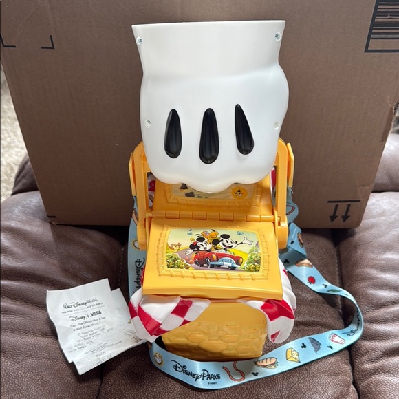 Disney | Kitchen | Disney Yellow And White Mickey Mouse Picnic Basket ...